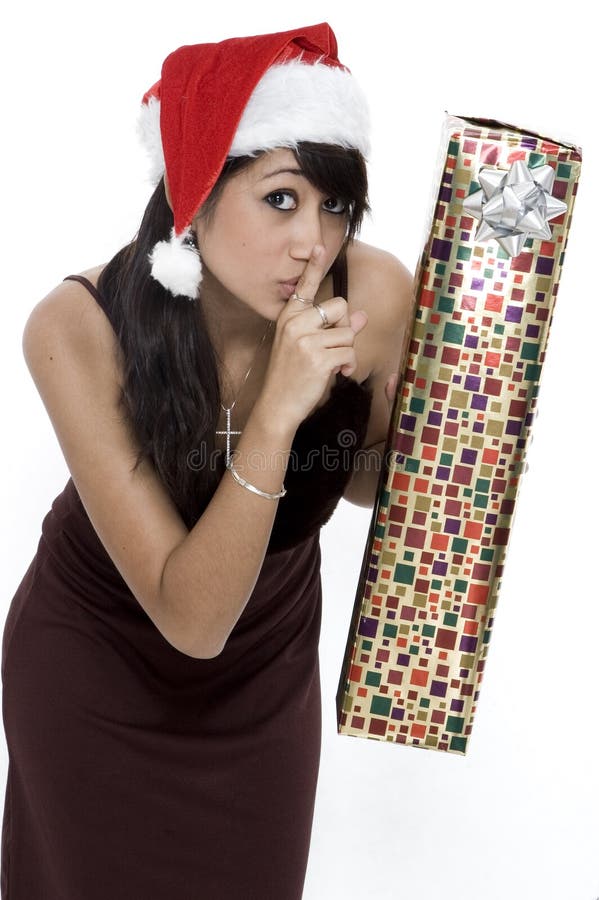 Shhhh! stock photo. Image of pose, attitude, look, merry - 1420146
