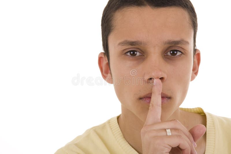 Shhhh! stock photo. Image of beautiful, mouth, silent - 7897248