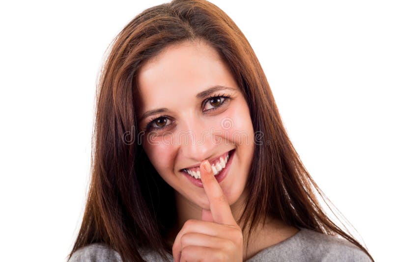 Shhhh! Silence please! stock image. Image of purple, finger - 74089427