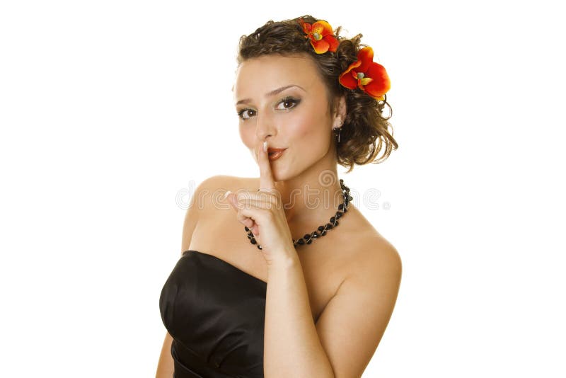 Shhhhhhh stock image. Image of isolated, color, beauty - 20581093