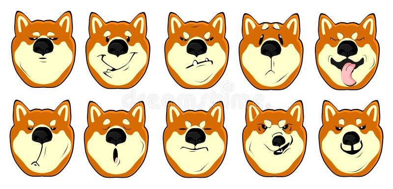 Angry Inu Shiba Stock Illustrations – 118 Angry Inu Shiba Stock ...