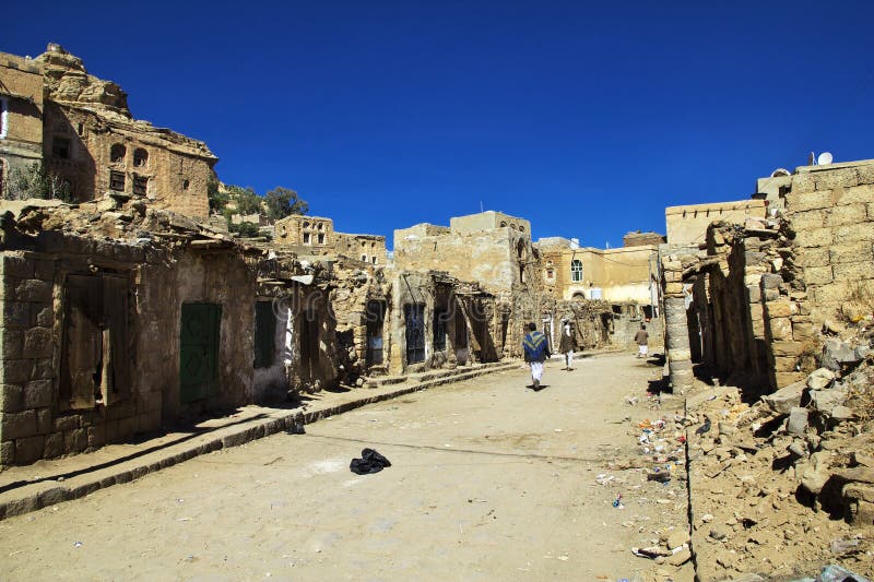 Shibam, the Ancient Village in Mountains of Yemen Editorial Photography ...