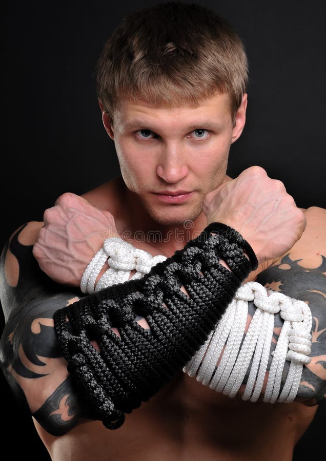 Shibari model stock photo. Image of punishment, shibari - 65414370