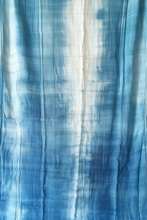 Shibori Pattern. Blue Cotton Fabric Texture Stock Illustration ...