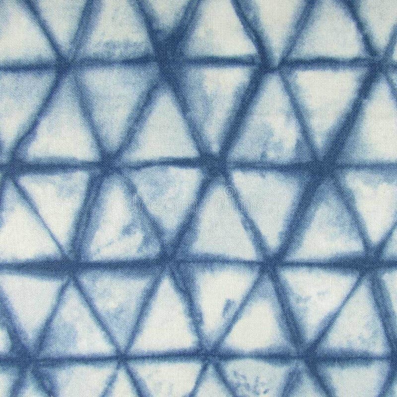 Shibori Tie Dye Patterned Cotton Fabric Texture with Triangle ...