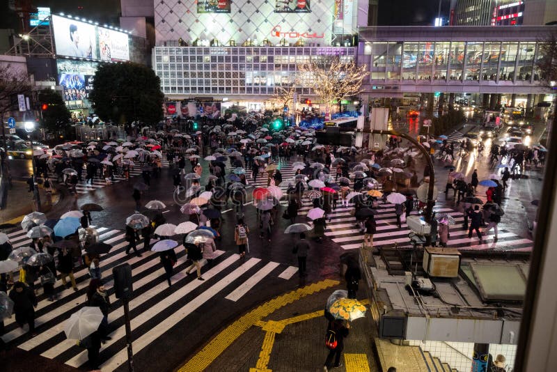 Shibuya busy crossing editorial photo. Image of asian - 97460281