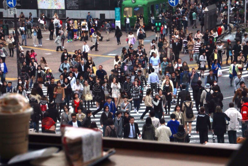 Shibuya editorial stock photo. Image of crowded, tokyo - 46884063