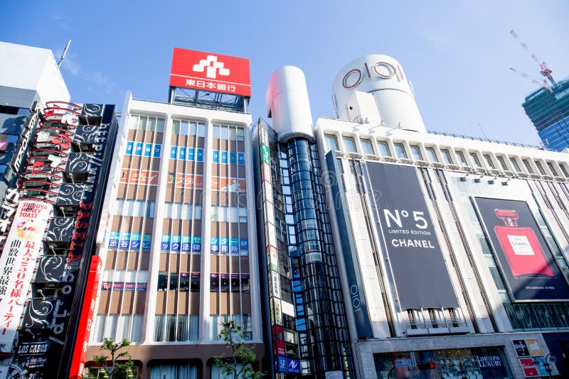 Shibuya Modi Marui City Building Aberto Em 2015 No Cruzamento Imagem ...