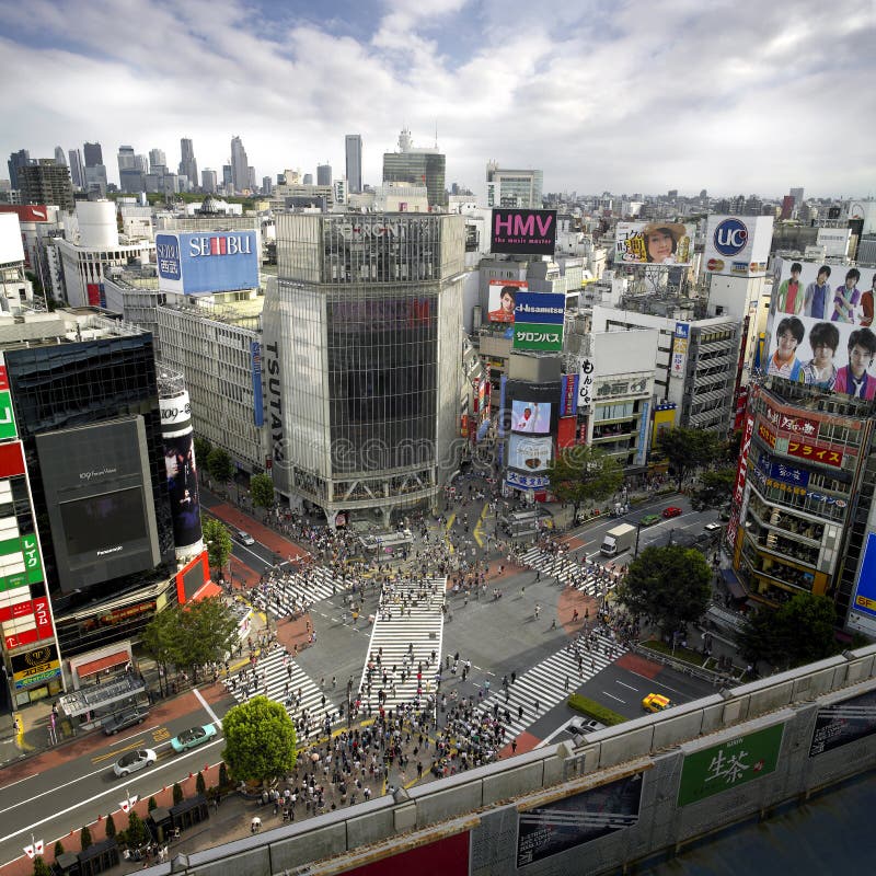 Shibuya Square Tokyo editorial image. Image of buildings - 22471360