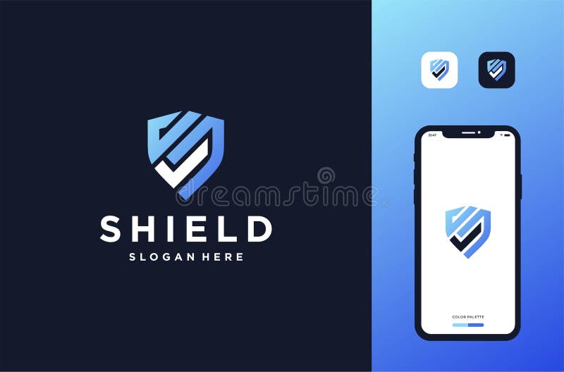Shied Check Logo Mark Premium Vector Stock Illustration - Illustration ...
