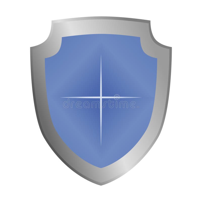 Vector medieval shield stock vector. Illustration of design - 252185238