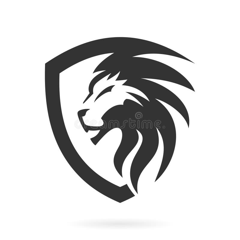Shield Abstract Lion Logo Icon Stock Vector - Illustration of lion ...