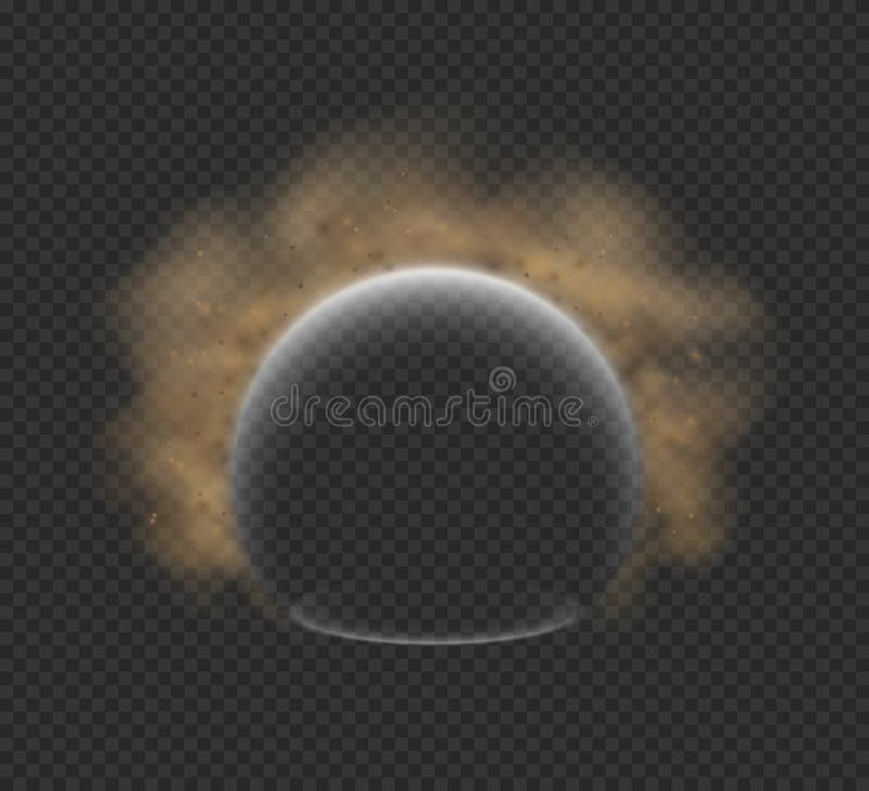 Energy Shield Effects Isolated On Transparency Grid Stock Illustration ...