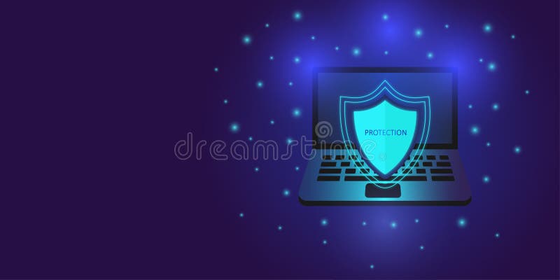 Shield and Antivirus Data Protection Cybersecurity Stock Vector ...