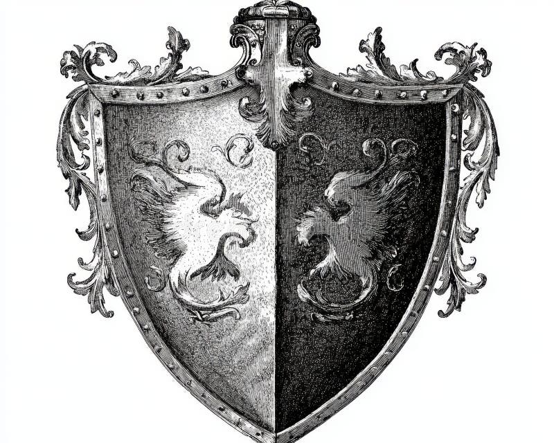 A Shield Associated with a Historical Figure from a Vintage Line ...