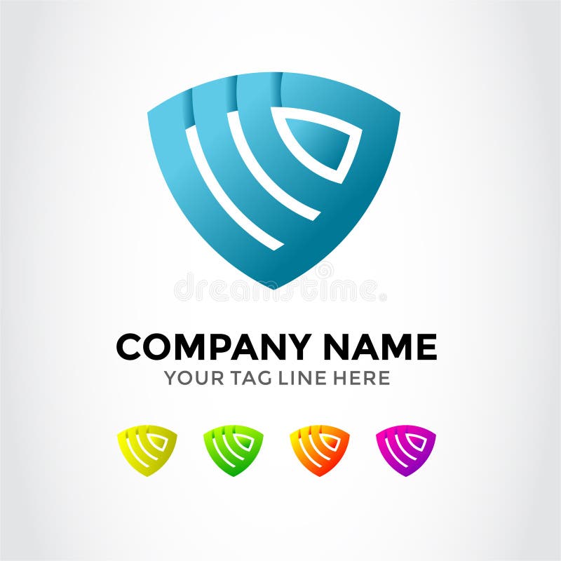 Shield Bad Logo Design Premium Template Vector Stock Vector ...