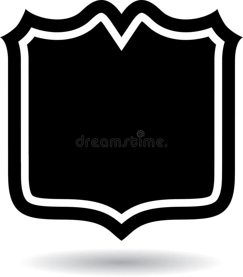 Shield Badge Safeguard Immunity Emblem Stock Vector - Illustration of ...