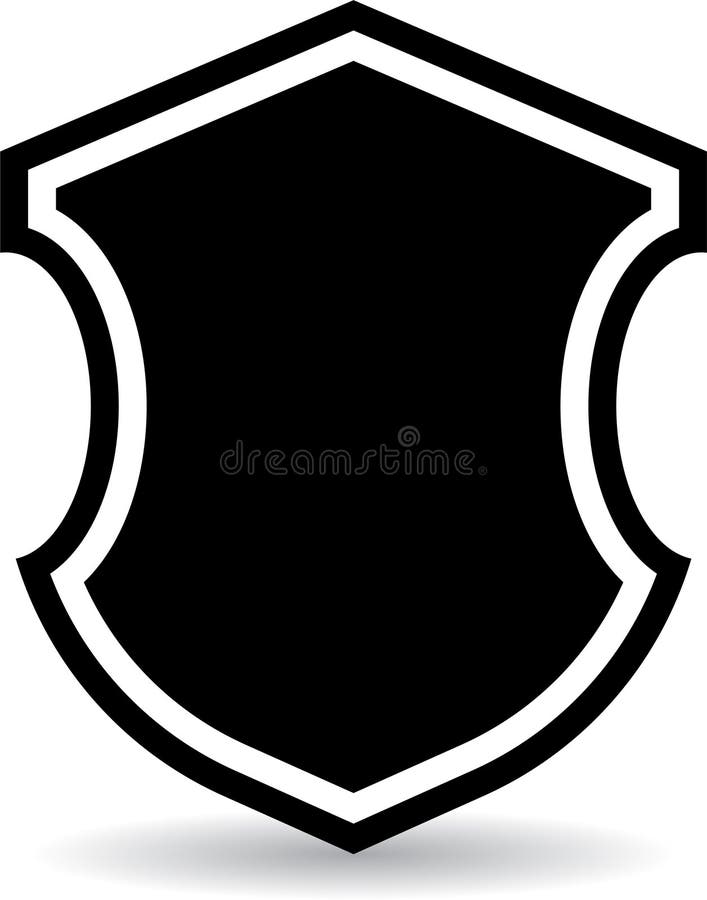 Shield badge icon stock illustration. Illustration of button - 118545239