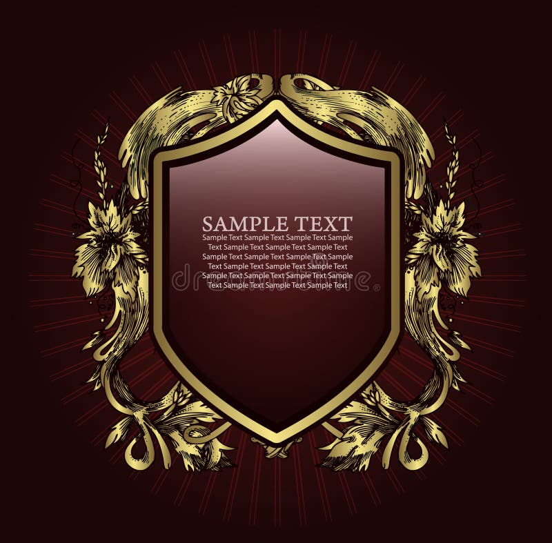 Shield Banner Vector stock vector. Illustration of decoration - 41490169