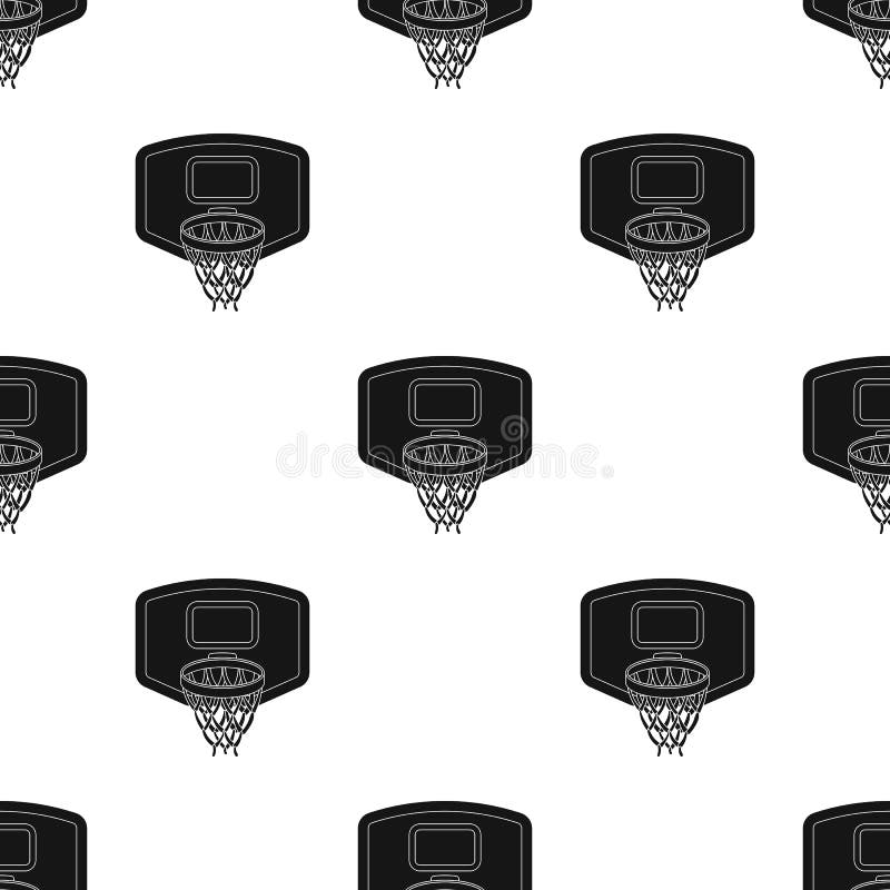 Shield with Basket.Basketball Single Icon in Black Style Vector Symbol ...