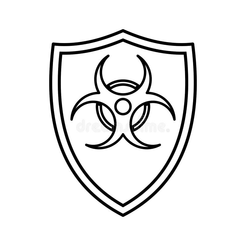 Biohazard Sign Icon Outline Style Stock Illustrations – 614 Biohazard ...