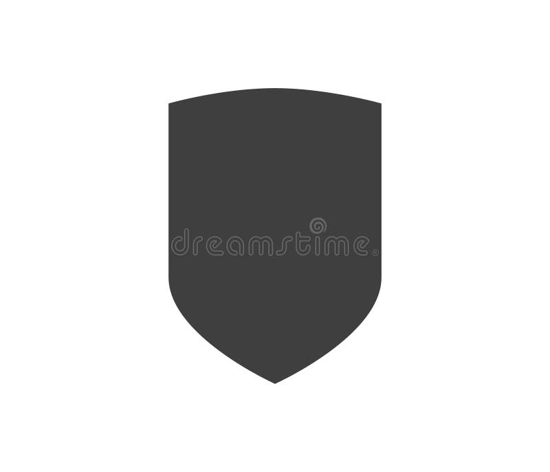 Shield Black and White Logo. Guarantee, Insignia and Guard Symbol Stock ...