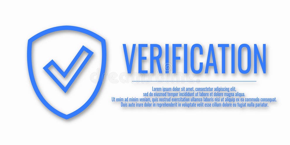 Shield Blue Icon with Check Mark. Data Protection Concept. Verified ...