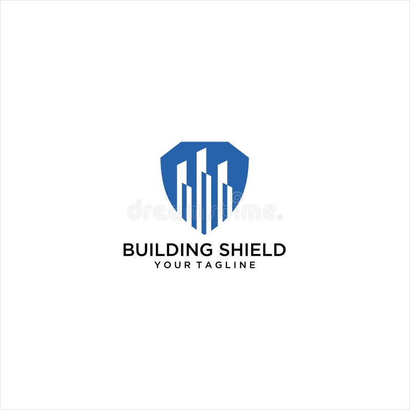 Shield Building Logo Vector Creative Illustration Design Stock Vector ...