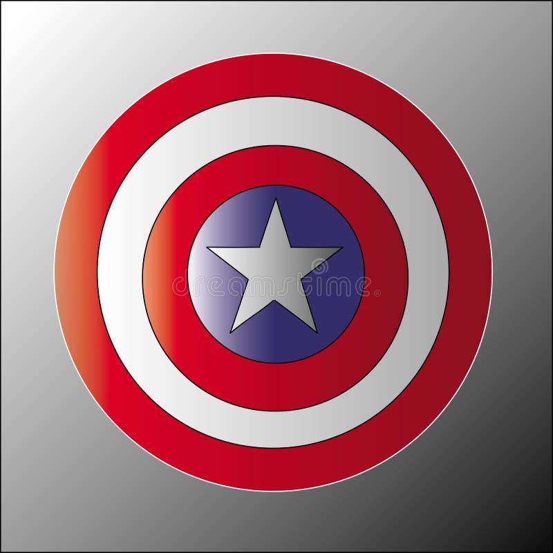 Shield captain america stock illustration. Illustration of hero - 70533072
