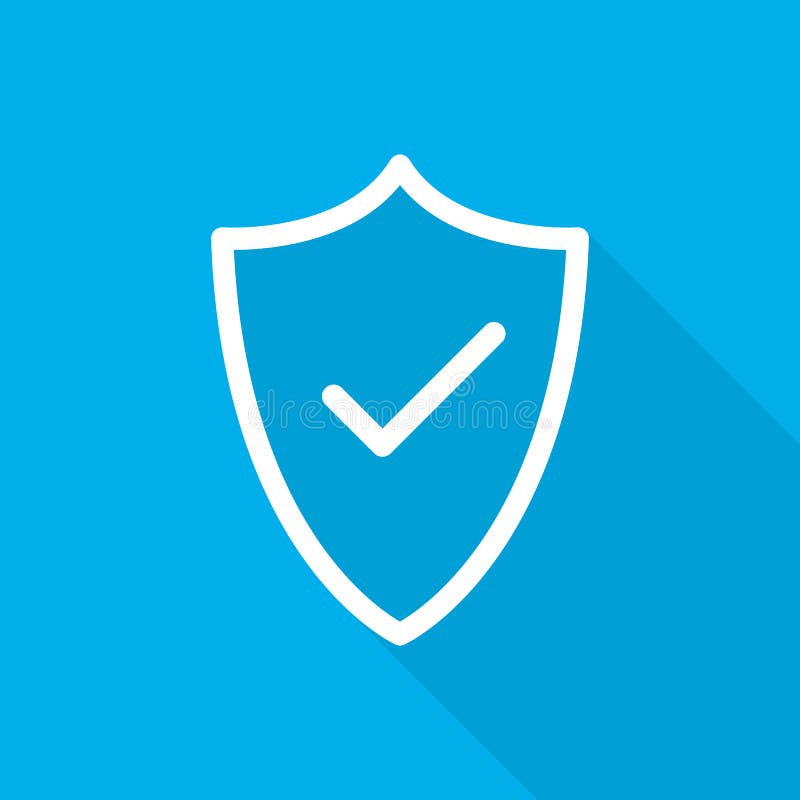 Shield with Check Mark. Vector Illustration. Stock Illustration ...