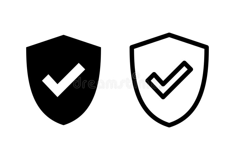 Shield Check Mark Icon . Protection Approve Sign. Safe Icon Vector ... Shield Check Mark Icon . Protection Approve Sign. Safe Icon Vector ...