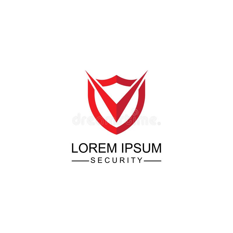 Shield Check Mark Logo Icon Design Template. Stock Vector ...
