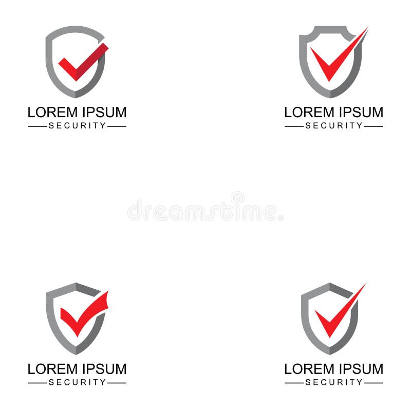 Shield Check Mark Logo Icon Design Template. Stock Vector ...