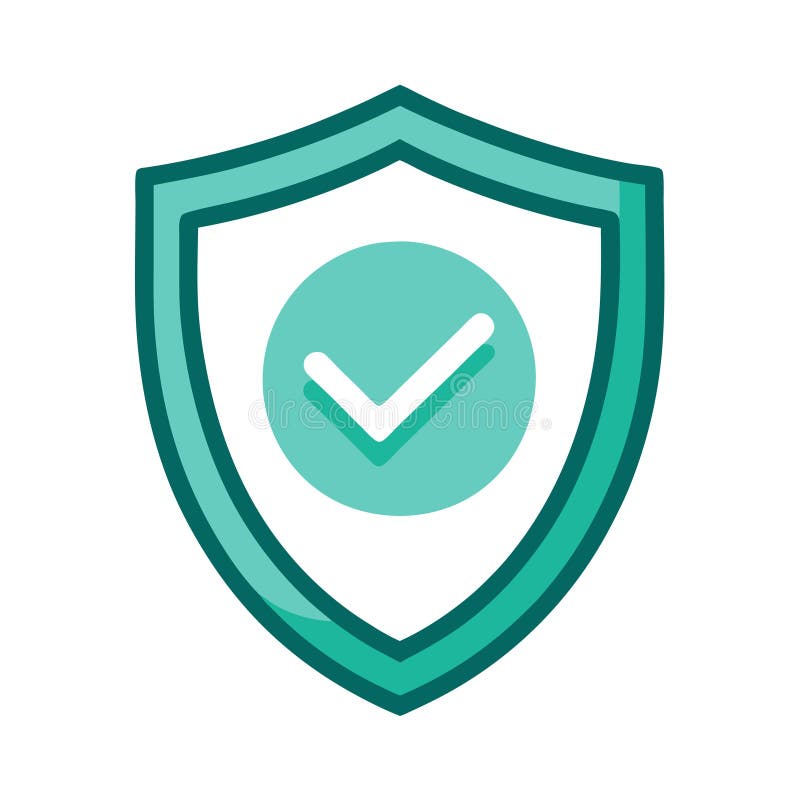 Shield with Check Mark Symbol: Protection, Security, Approved, and ...
