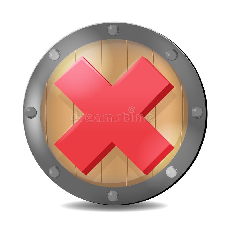 Shield Check Red Mark Symbol Vector Stock Vector - Illustration of ...