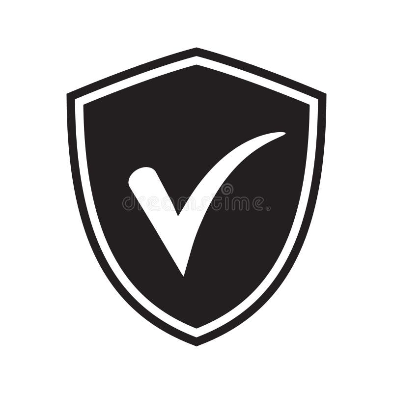 Shield with Checkmark Symbol for Download. Tick Shield Security Icon ... Shield with Checkmark Symbol for Download. Tick Shield Security Icon ...