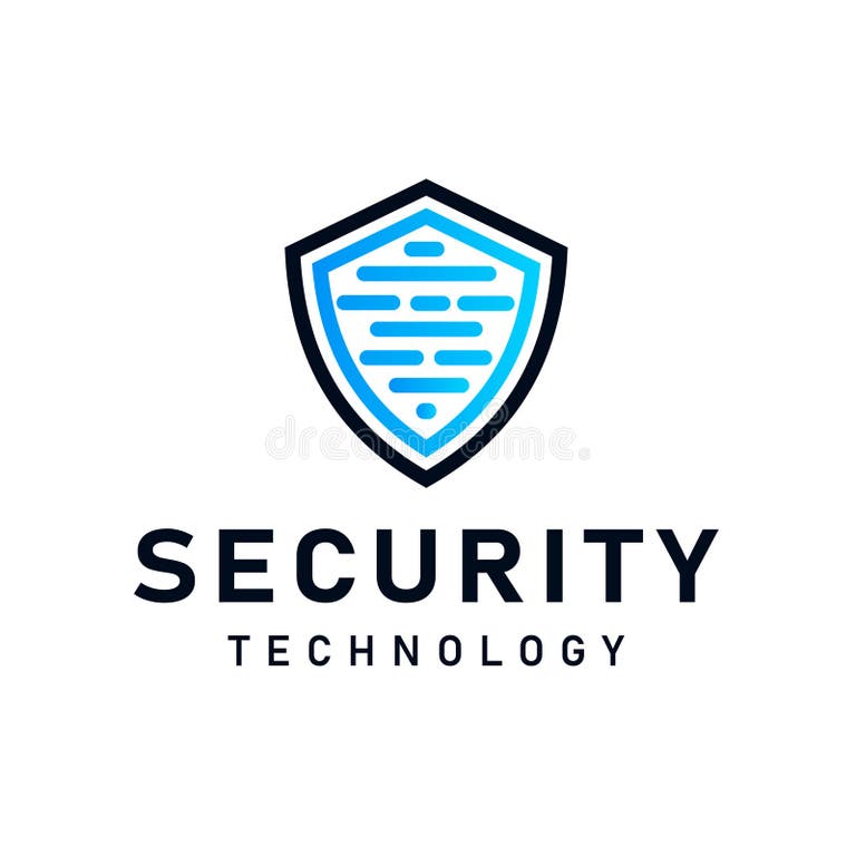 Shield with Circuit Board Icon Symbol Advanced Technology Security Logo Vector Design Stock ...