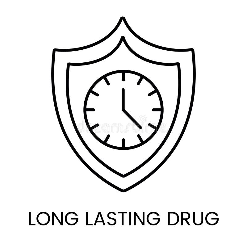 A Shield with a Clock Inside, Symbolizing Protected and Long Lasting ...