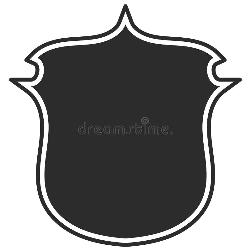 Shield with Contour. Safe and Protect Logo Stock Illustration ...