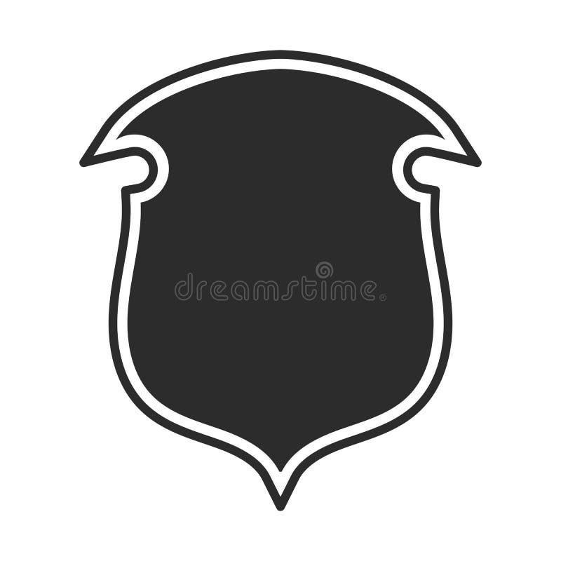 Shield with Contour. Safe and Protect Logo Stock Illustration ...