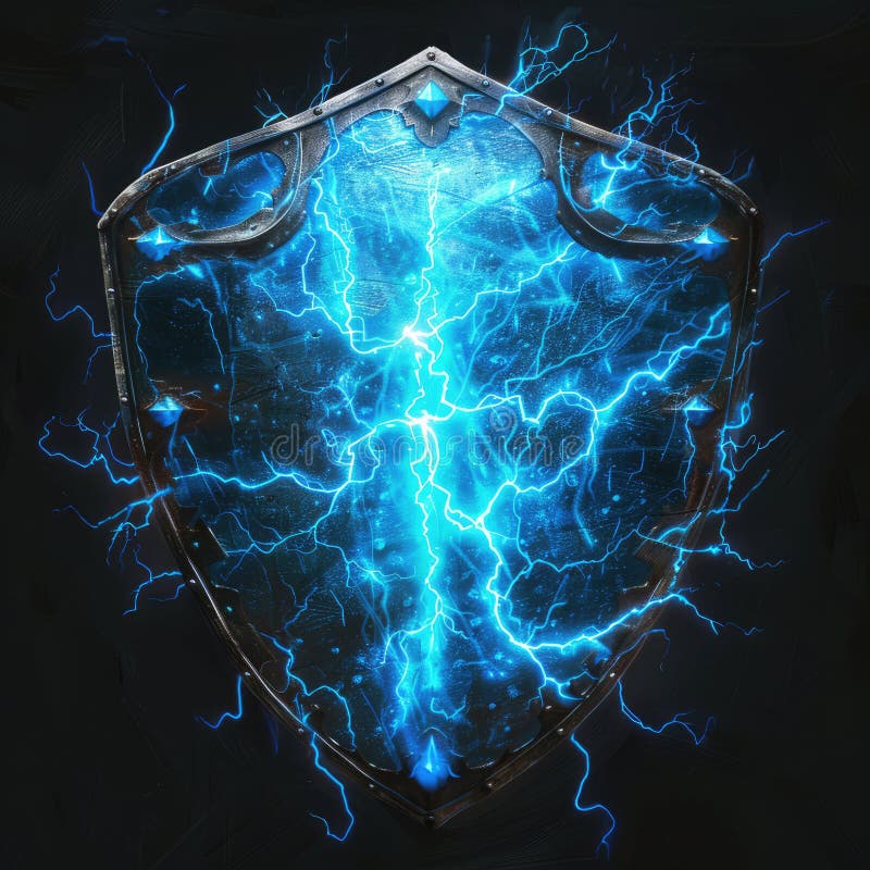 The Shield Crackled with Blue Lightning, Creating an Electrifying ...