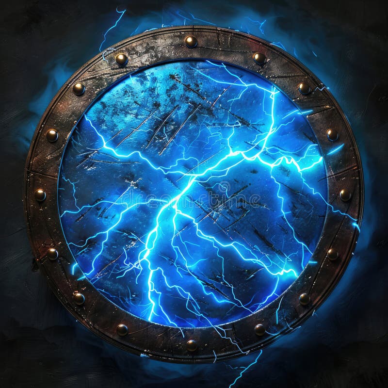 The Shield Crackled with Blue Lightning, Creating an Electrifying ...