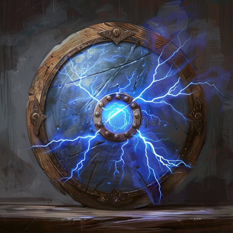The Shield Crackled with Blue Lightning, Creating an Electrifying ...