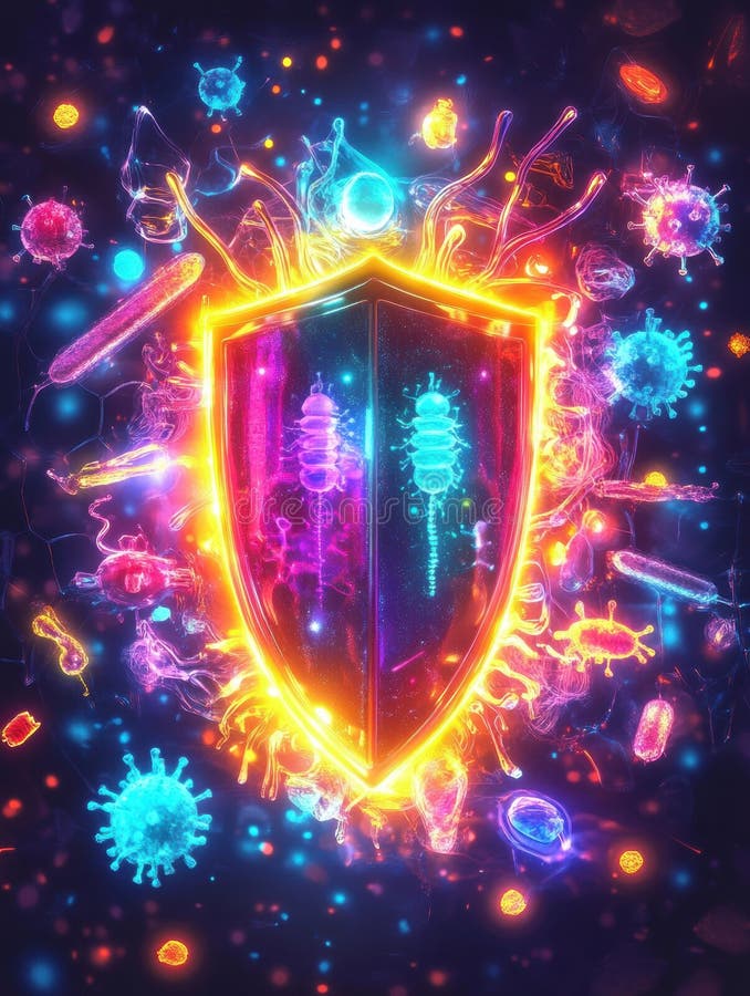 Shield Created with Vibrant Colors Deflects Harmful Microbes in a ...