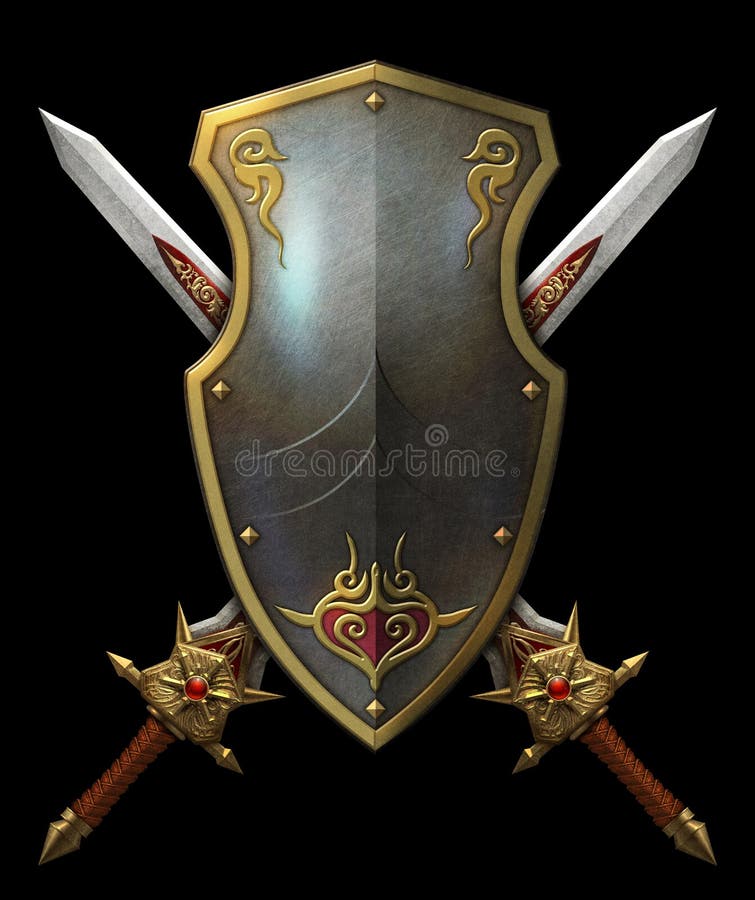 Shield With Crossed Swords Shield With Crossed Swords