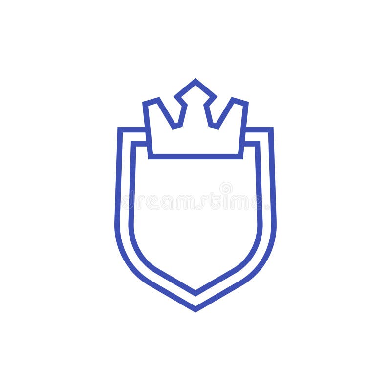 Shield and Crown Logo Template, Vector Stock Vector - Illustration of ...