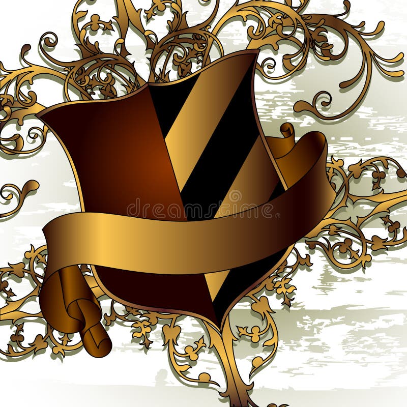 Shield decorative stock vector. Illustration of frame - 10759859