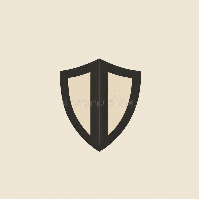 Shield Design Featuring a Symmetrical Shape and a Simple Color Palette ...