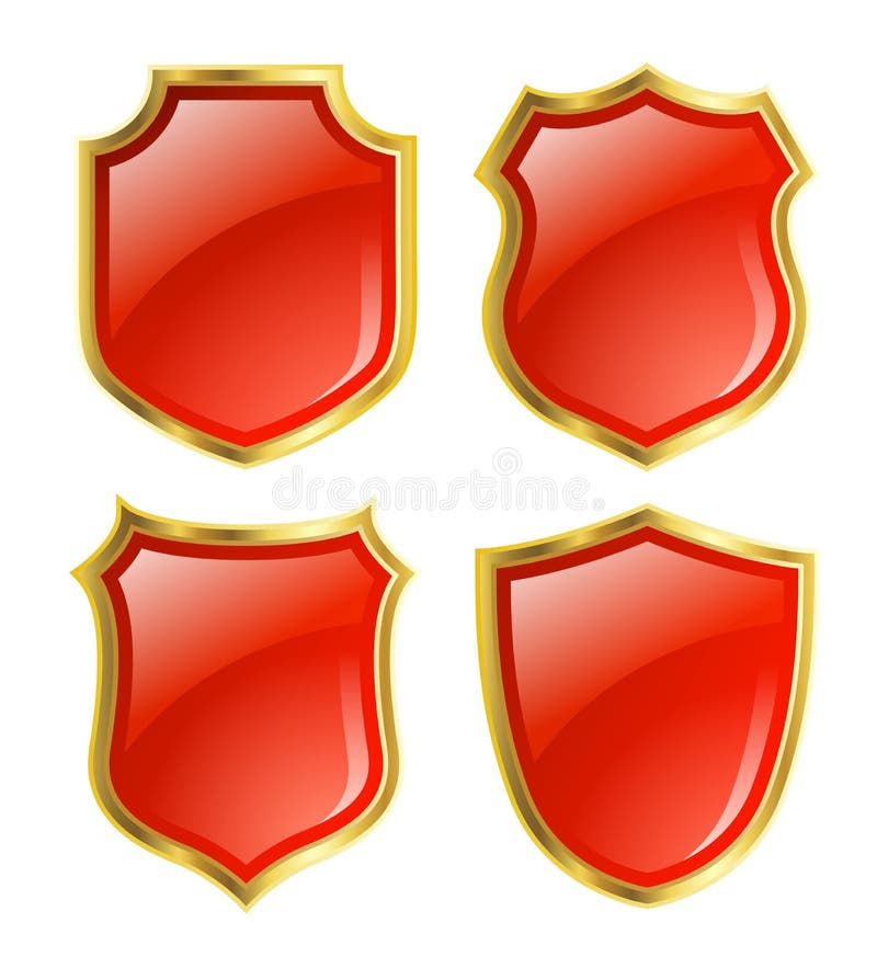 Shield design set stock vector. Illustration of arms, decoration - 5126552