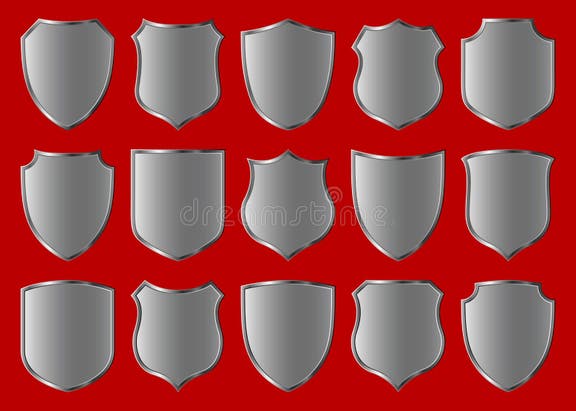 Shield design set stock vector. Illustration of arms, decoration - 5126552